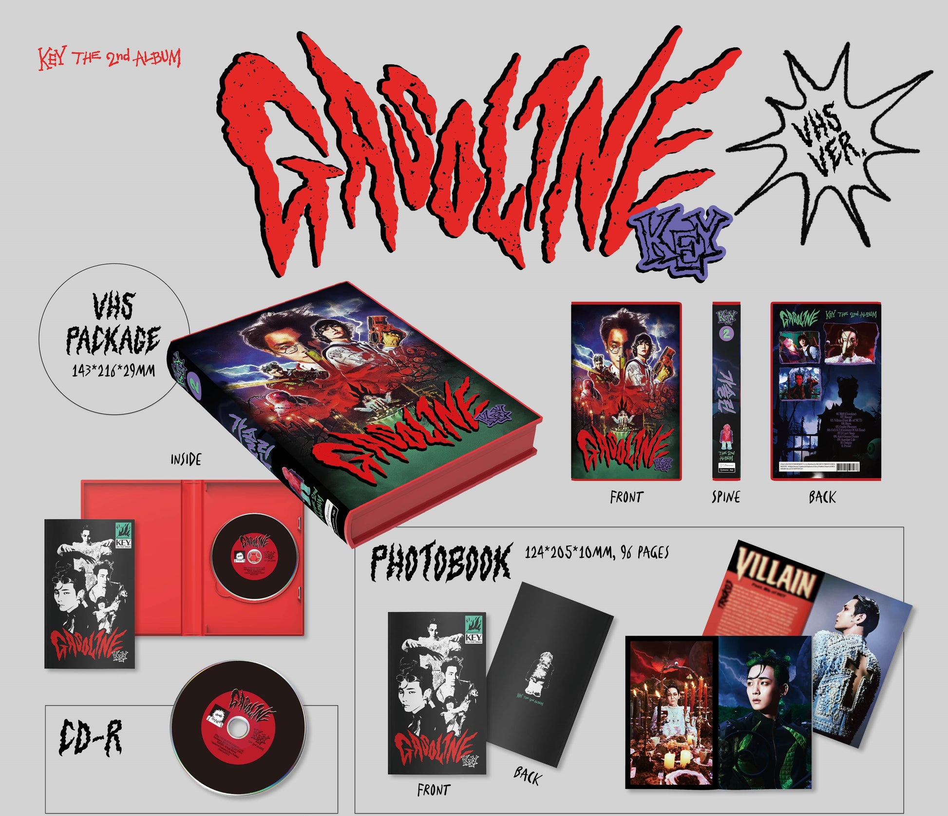 KEY Album Vol. 2 - Gasoline (VHS Ver.) – K-Pop Stop NZ